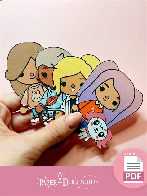 Paper House With Furniture For Doll Toca Boca