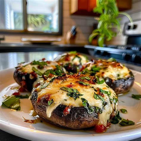 Delicious Stuffed Portabella Mushrooms