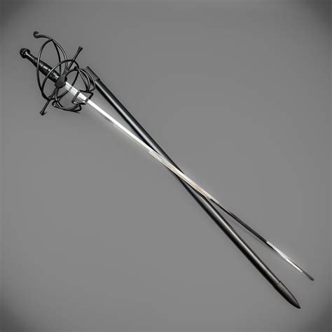 Black Renaissance Rapier Raven Forge