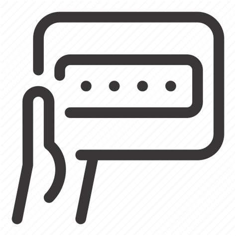 Password Hand Hold Tablet Login Access Code Icon Download On Iconfinder