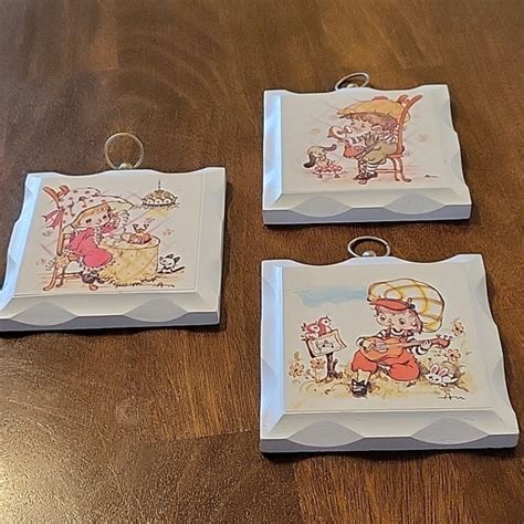 Homco Wall Decor Vintage Homco Wall Decor Set Of 3 Poshmark