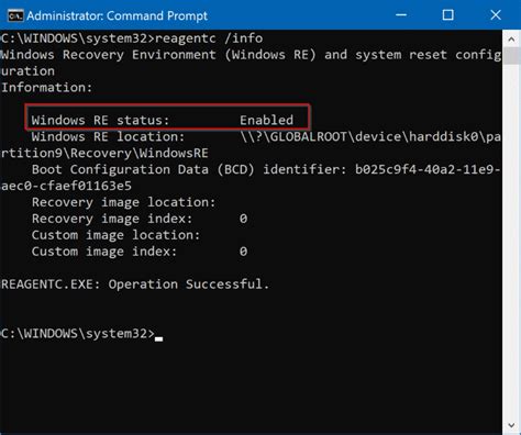 Habilite O Deshabilite El Entorno De Recuperación De Windows Winre En Windows 10