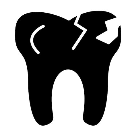 Premium Vector Vector Design Broken Tooth Icon Style