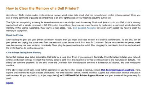 How To Clear The Memory Of A Dell Printer