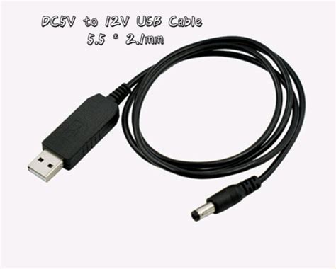 STEP UP CABLE DC V To V USB Cable Mm WiFi Router Demodulator To Mobile Power Boost