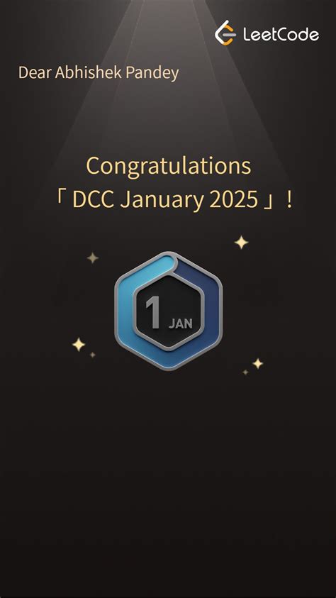 i m excited to share that i ve successfully solved all the leetcode daily… abhishek pandey