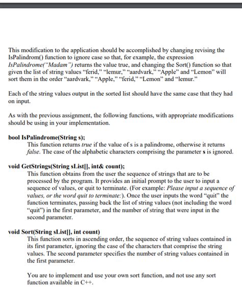 solved for this assignment you are to modify the class