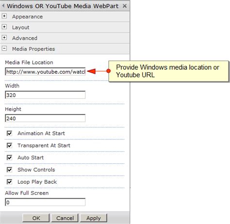 most common custom webparts part 3 windows or youtube media player webpart tips andtricks