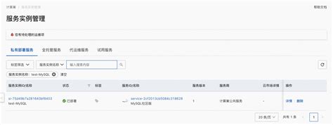 通过mysql社区服务实例部署服务文档 计算巢服务 Compute Nest 阿里云帮助中心