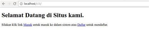 Membuat Simple Login Dan Register Menggunakan Codeigniter