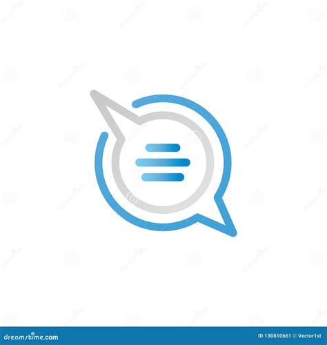 Two Way Chat Sign Symbol Stock Vector Illustration Of Conversation