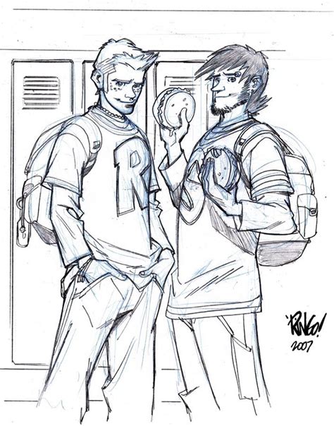 Archie And Jughead By Wieringo On Deviantart Archie Drawing Reference Male Sketch