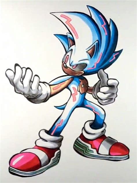 Ciber Sonic Arte Erizo Dibujos Crear Personajes Anime