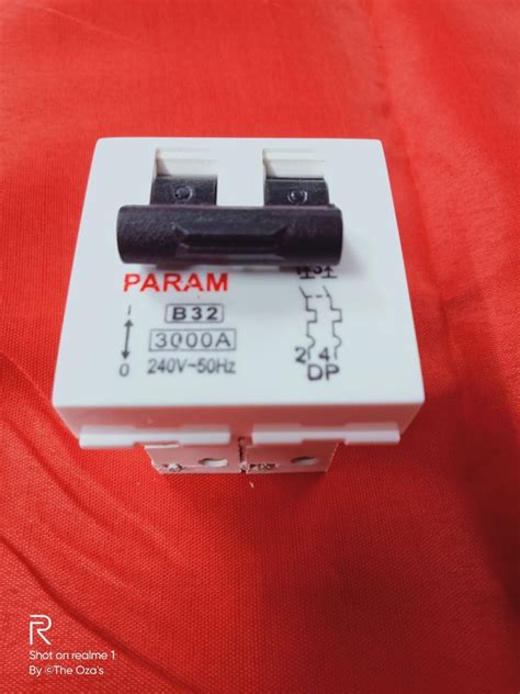 32a Param Double Pole Modular Mcb At ₹ 160 Piece In Ahmedabad Id 24435026897