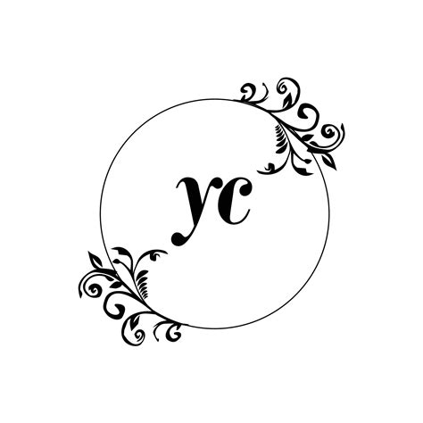 Initial Yc Logo Monogram Letter Feminine Elegance 13926657 Vector Art At Vecteezy