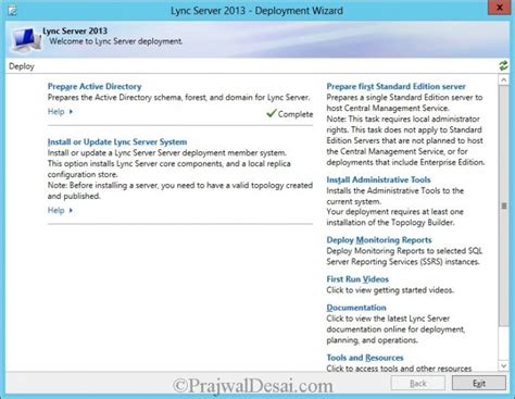 Step By Step Installation Of Lync Server 2013 Standard Edition Part 3 Installing Lync Server 2013