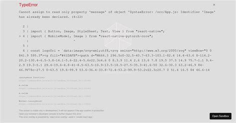 React Native Pytorch Core Examples Codesandbox