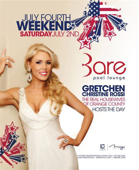 Photos Gretchen Rossis Patriotic American Flag Bikini At Bare Pool Lounge In Las Vegas Starcasm