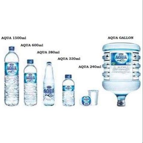Aqua Air Mineral Gelas 240ml Botol 330ml Botol 600ml Botol 1500ml Shopee Indonesia
