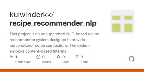 Reciperecommendernlpdsrecipeproject V2ipynb At Main · Kulwinderkkreciperecommendernlp