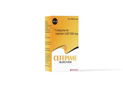 Cefepime Injection Usp 500 Mg
