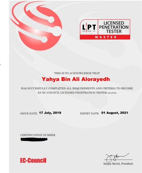 Yahya Al Arrayedh On Linkedin Done With Licensed Penetration Tester