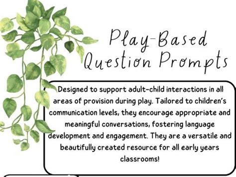 Eyfs Continuous Provision Question Prompts Reading Writing Maths Teaching Resources