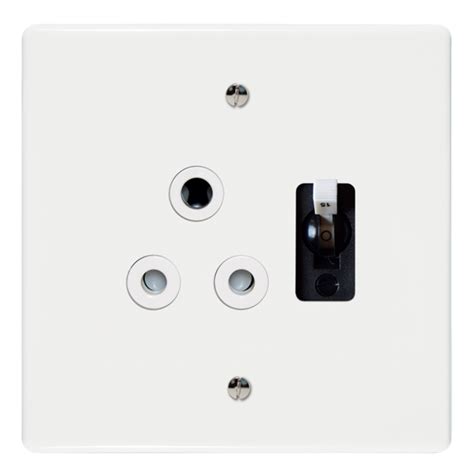 Classic Single Std Socket With Double Pole 15a Circuit Breaker Crabtree Electrical