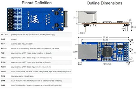 2 Ch Uart To Ethernet Converter Uart Ttl To Rj45 Ethernet Serial Port