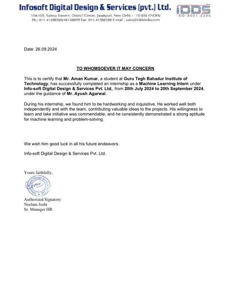 Aman Girdhar On Linkedin Internship Ai Datascience Machinelearning Growth