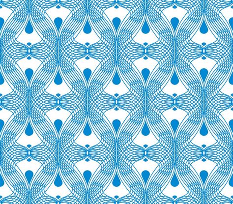 Geometric Abstract Seamless Pattern Linear Motif Background Monochrome Decoration Design Stock