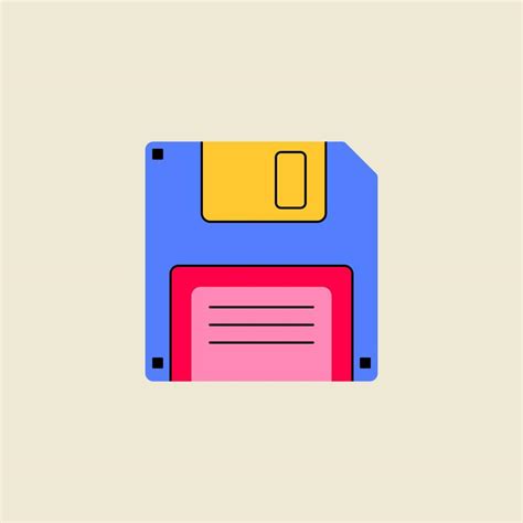 classic retro 80s 90s elements in modern style flat line art style