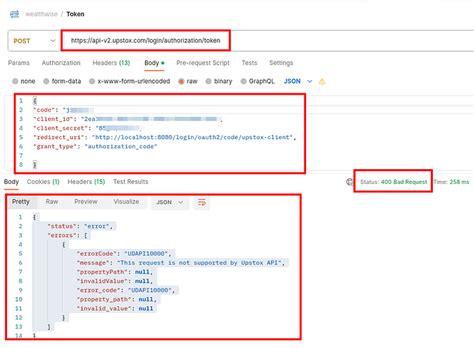 Getting Error Udapi10000 This Request Is Not Supported By Upstox Api Developer Api Upstox