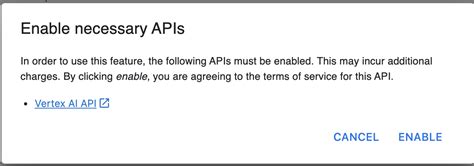GCP Vertex AI Workbench Enable Necessary APIs When Already Enabled R Googlecloud