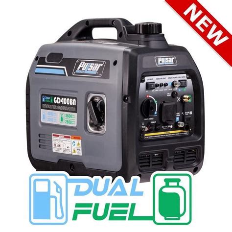 Pulsar Products Gd400bn 4000w Portable Super Quiet Dual Fuel