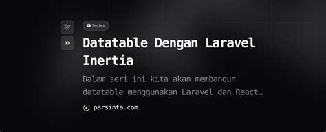 Datatable Dengan Laravel Inertia