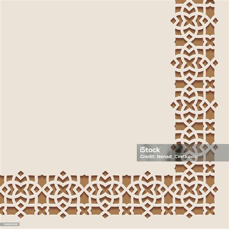 이슬람 모스크 라마단 카림에 대 한 인사말 카드의 아랍 건축 양식에서 장식적인 흑백 돌 구호 0명에 대한 스톡 벡터 아트 및 기타 이미지 Istock