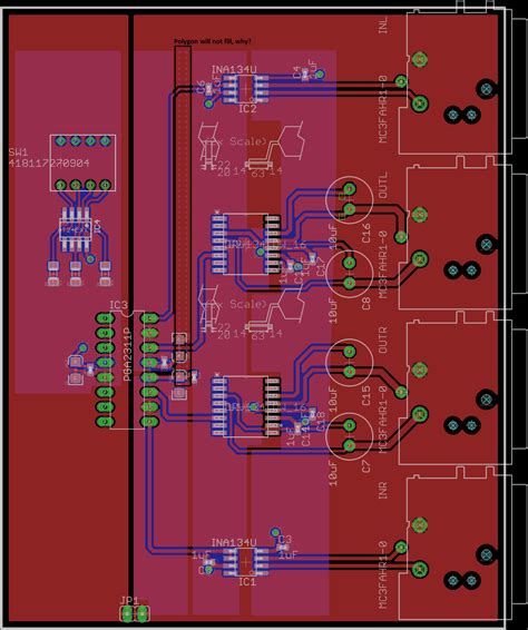 Pcb Eagle Digital Gnd Polygon Does Not Fill Electrical Engineering