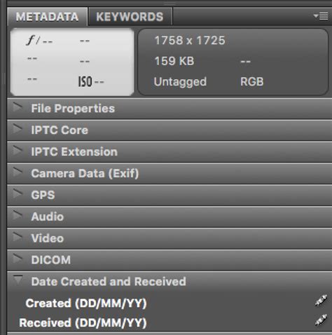 Solved Custom Adobe Bridge Metadata View Panel Adobe Community
