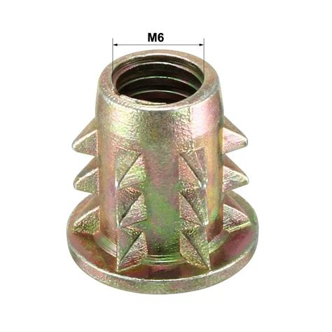Wood Furniture Fittings Embedded E Nut Screws Zinc Alloy Bronze Insert