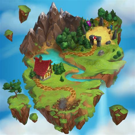 Explore The Enchanting Floating Islands Map By Karine K