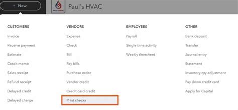 How To Write Print Checks In QuickBooks Online