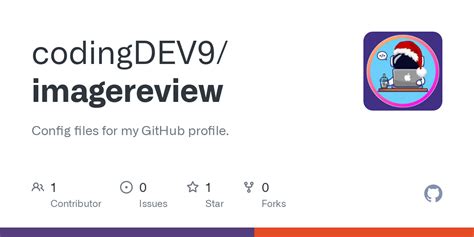 GitHub CodingDEV9 Imagereview Config Files For My GitHub Profile
