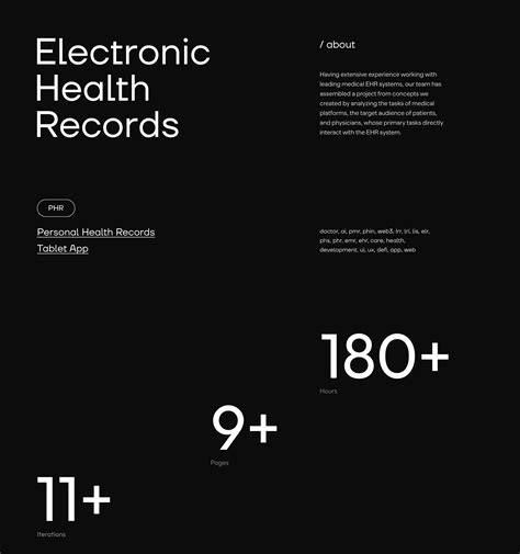 Ehr Health Ui Ux Design Behance