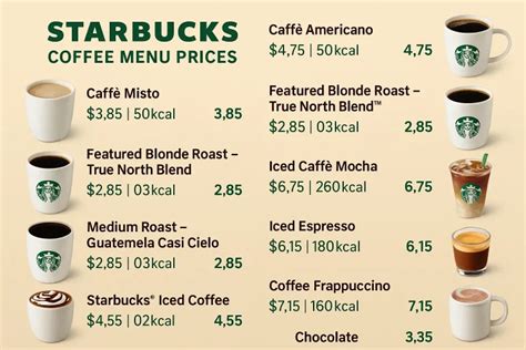 Starbucks Coffee Menu With Prices Canada 2026 Starbucks Menu Prices