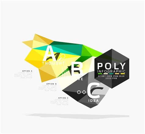 Premium Vector Vector Abstract Triangle Option Infographic Template