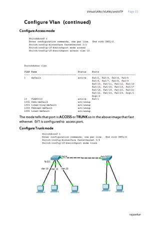 Vlan And Vtp DOCX