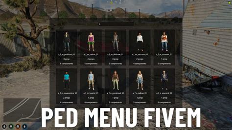 Ped Menu Fivem Qbcore Script