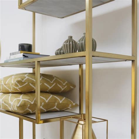 Gouden Wandrek Emily Wit Marmer Goud Cm Wandrek Wit Marmer