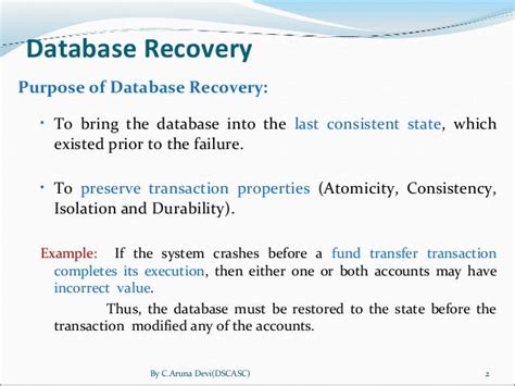 dbms ii mca ch11 recovery 2013